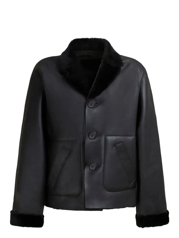 Marni Reversible Shearling Jacket - Black