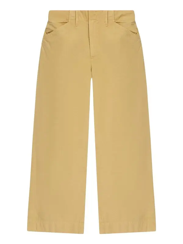 Rag & Bone Cotton-twill Cropped Trousers - Neutrals
