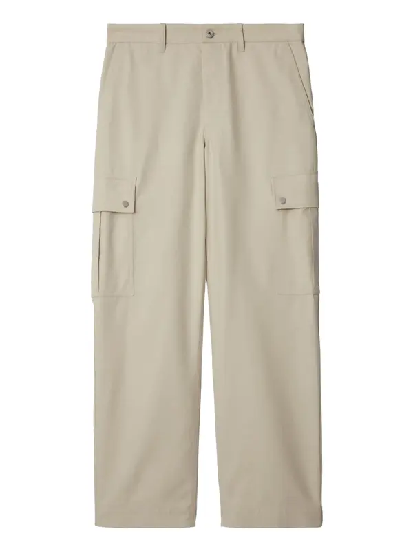 Burberry Cotton-blend Cargo Trousers - Neutrals