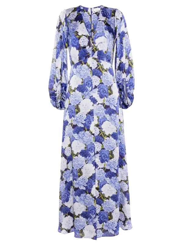 Sachin & Babi Jenny Floral-print Maxi Dress - Blue