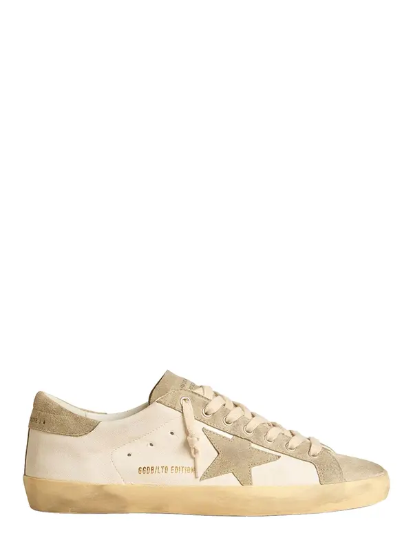 Golden Goose Super Star Panelled Lace-up Sneakers - Neutrals