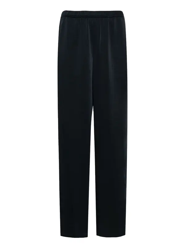 Vince Straight-leg Satin Trousers - Blue