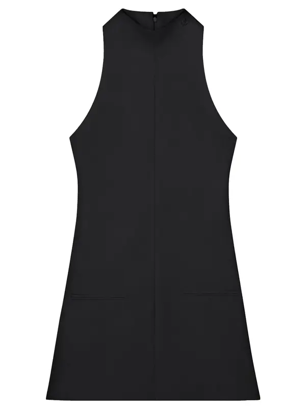 COURREGES Sleeveless A-line Dress - Black