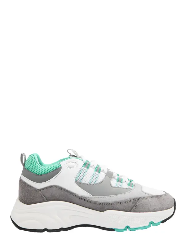 CLEENS Aero Runner Panelled Mesh Sneakers - Mint