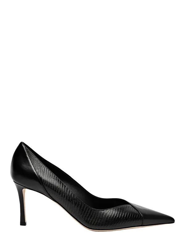 JIMMY CHOO Cass 75 Leather Pumps - Black