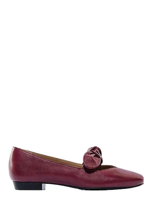 Bernardo Emersyn Leather Flats - Wine