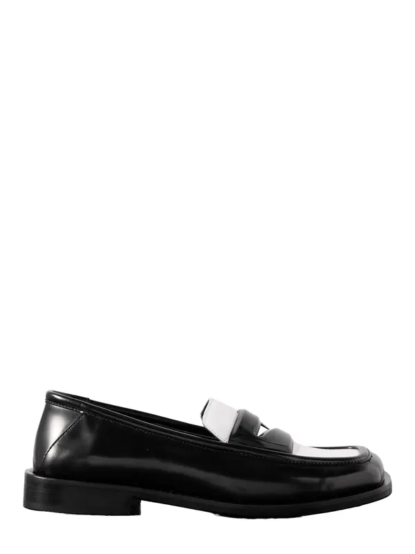 Attico Amanda Leather Loafers - Black