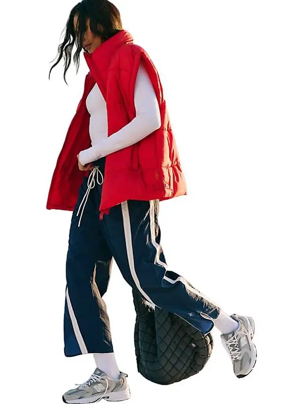 Free People Champ Is Here Pants - Midnight Navy/white Combo