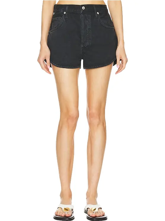 Citizens Of Humanity Abita Short - Washed Black