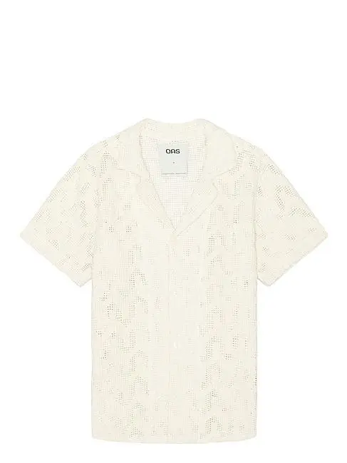 Oas Atlas Cuba Crochet Shirt - Off White