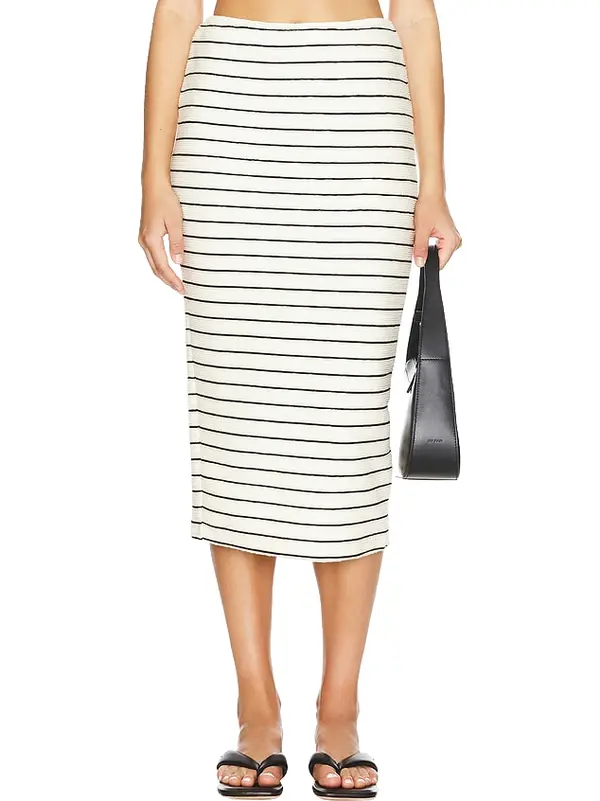 Amanda Uprichard Kismet Skirt - Cream & Black