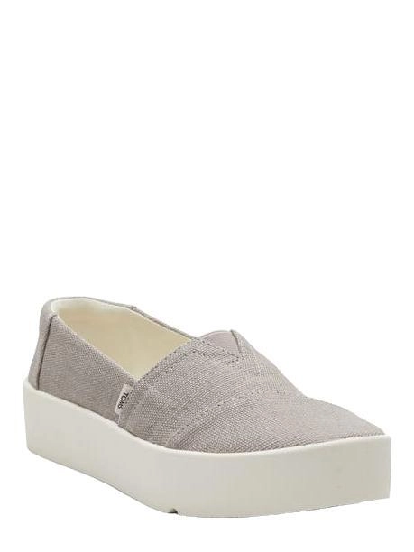Toms Verona Platform Slip-on Sneakers - Light Grey