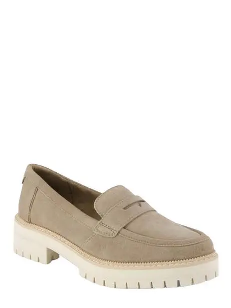 Toms Cara Platform Penny Loafer - Medium Beige