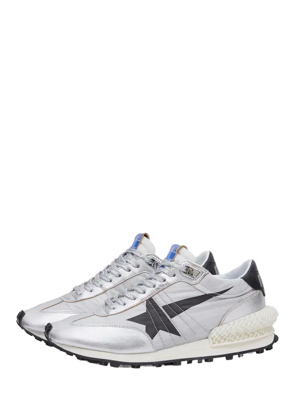 GOLDEN GOOSE Marathon Runner Sneakers - Silver/black