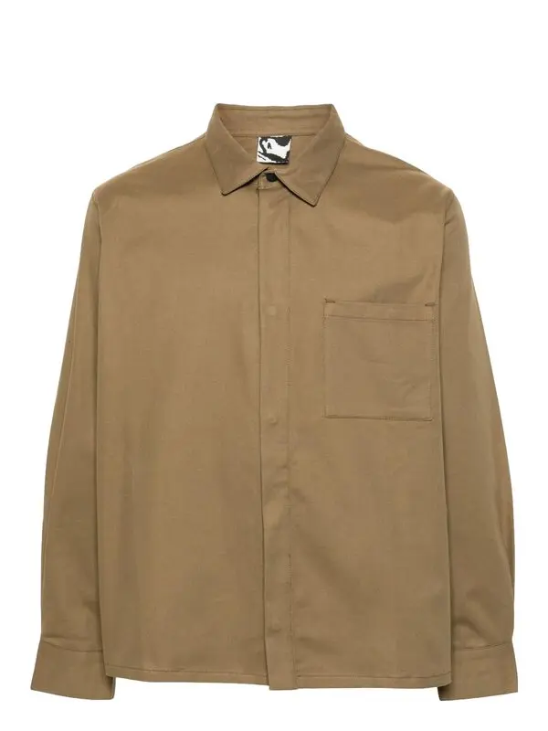 GR10K Long-sleeves Cotton Shirt - Neutrals