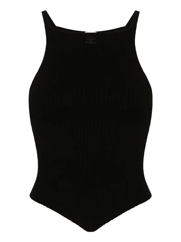 COURREGES Signature Top - Black