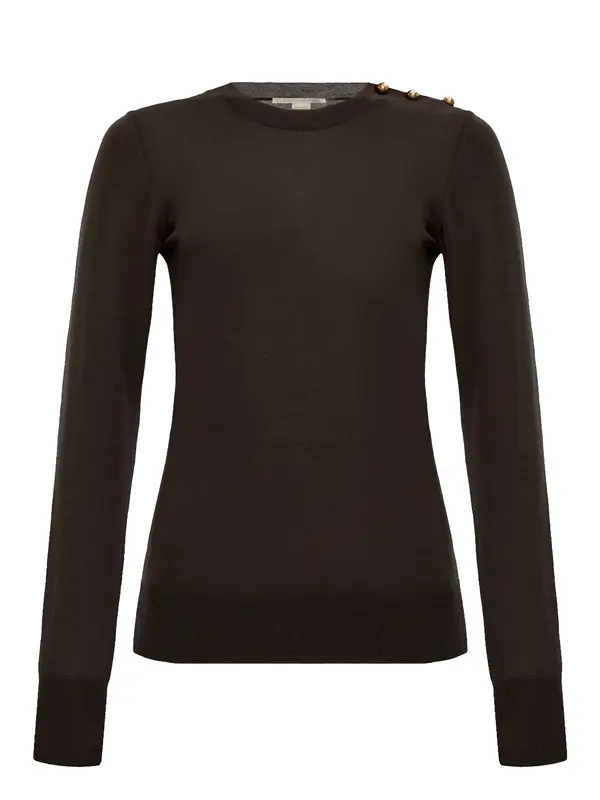 Stella McCartney Fine-knit Wool Jumper - Brown