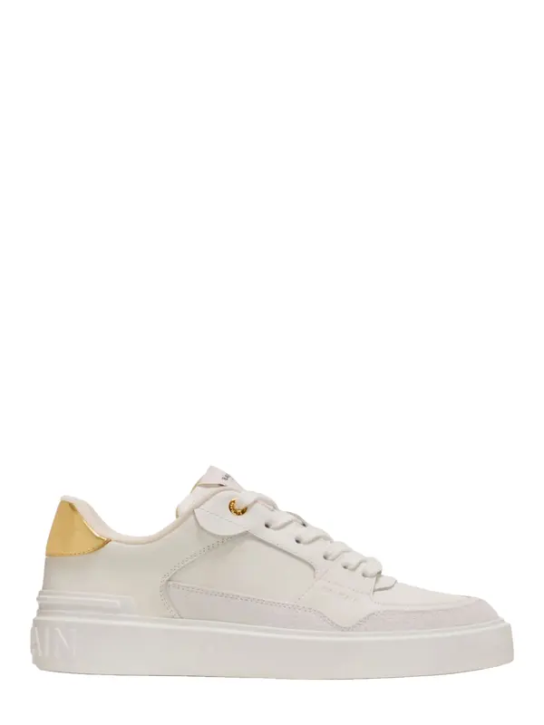 Balmain B-court Leather Sneakers - White