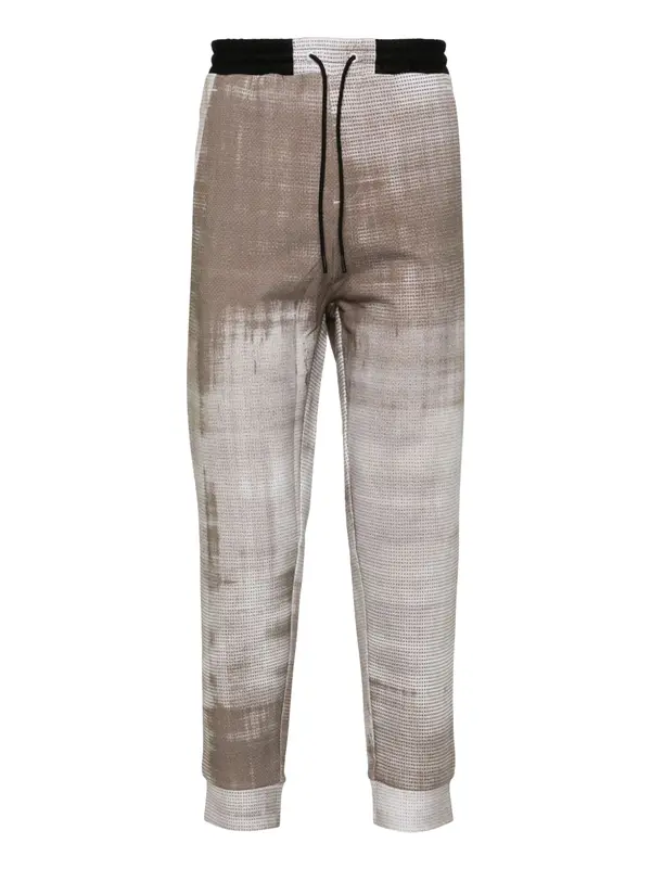 BOSS Abstract-pattern Track Pants - Neutrals