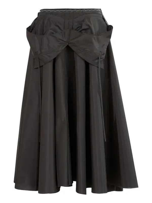 MAISON MARGIELA Flared Midi Skirt - Black