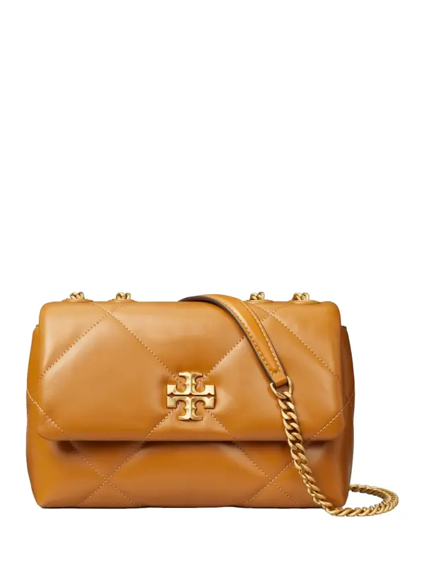 Tory Burch Small Kira Diamond-quilted Convertible Shoulder Bag - Brown