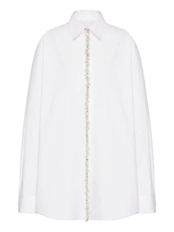 Valentino Garavani Embroidered Compact Shirt - White
