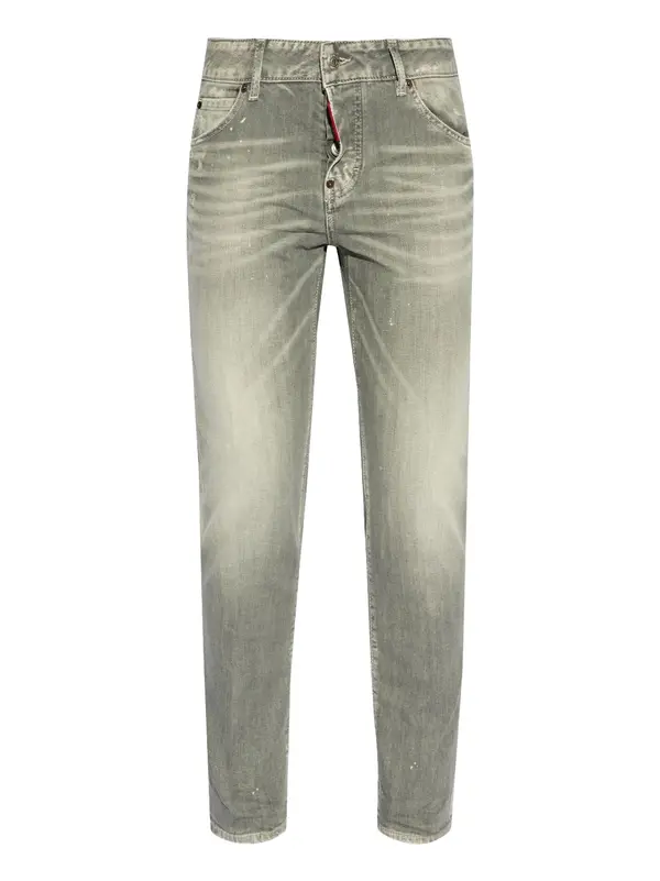 Dsquared2 Logo Patch Jeans - Grey