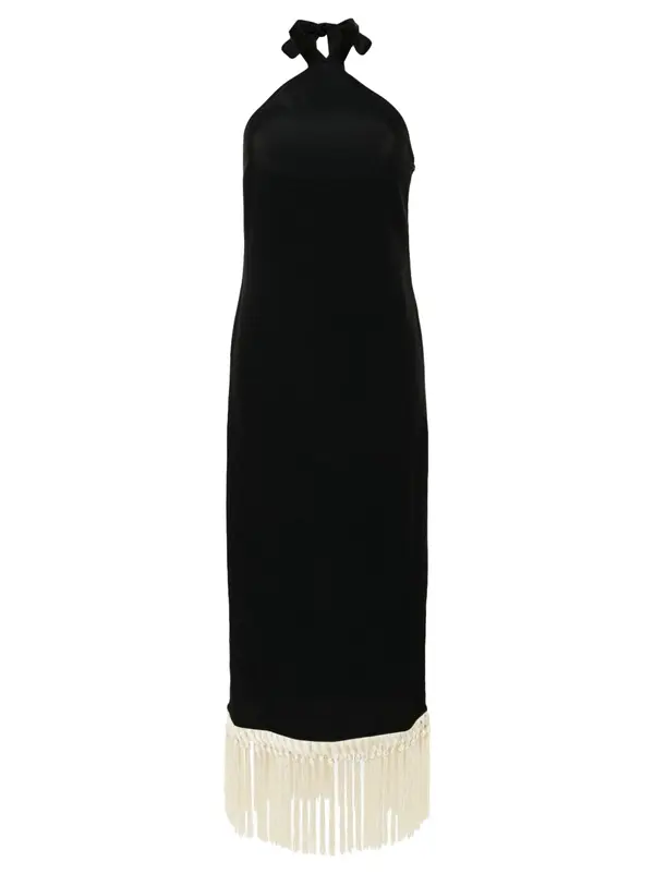 TALLER MARMO Halterneck Midi Dress - Black