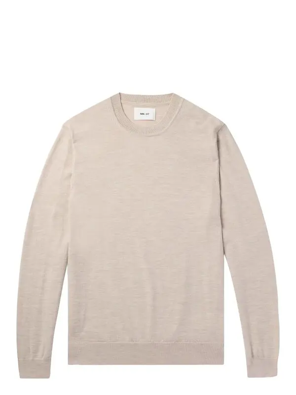 Nn07 Ted 6605 Wool Sweater - Neutrals
