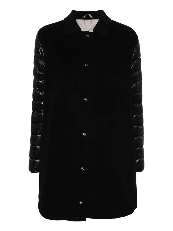 Herno Panelled Puffer Coat - Black
