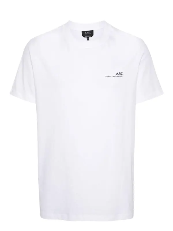 A.p.c. Logo-print Cotton T-shirt - White
