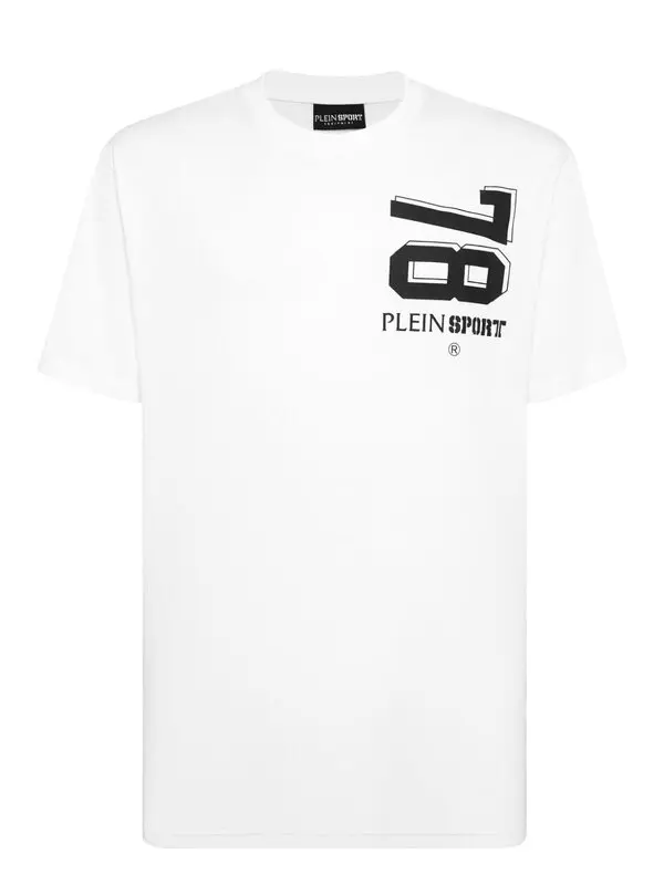 PLEIN SPORT Logo-print Crew-neck T-shirt - White