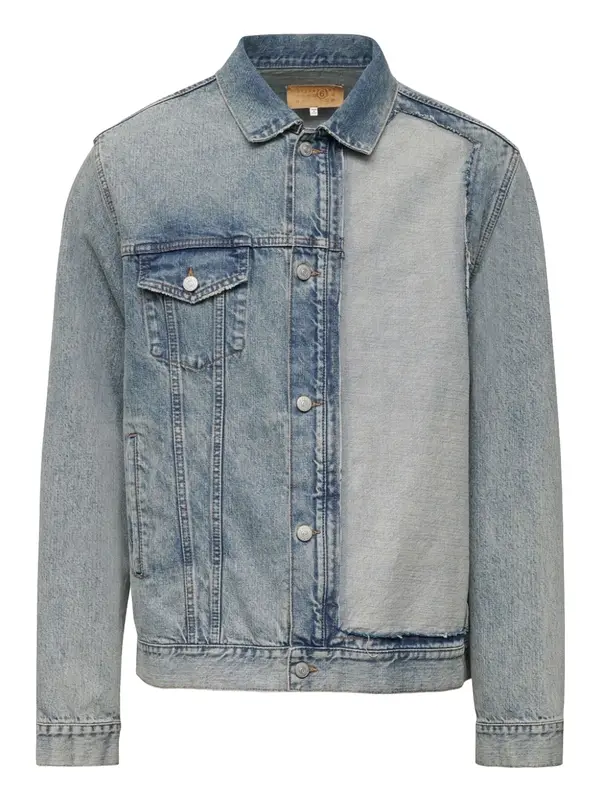 MAISON MARGIELA Contrasting Denim Jacket - Blue