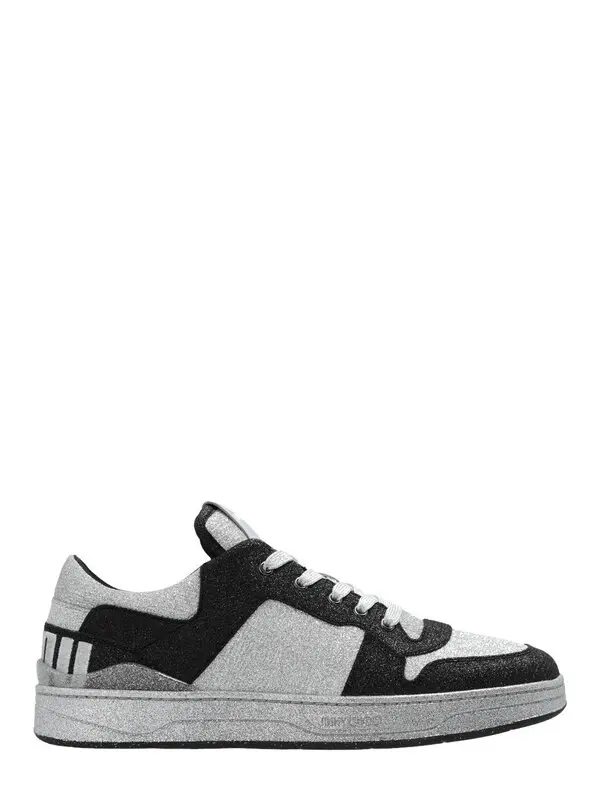 JIMMY CHOO Florent Logo-patch Sneakers - Black
