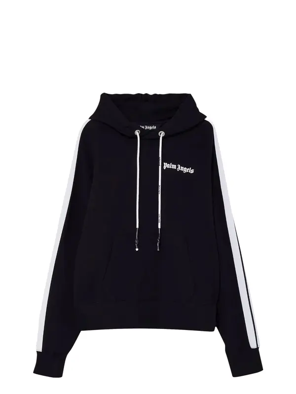 Palm Angels Fleece Track Hoodie - Black