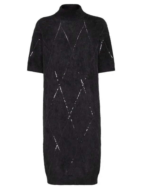 Brunello Cucinelli Sequin-embellished Dress - Black