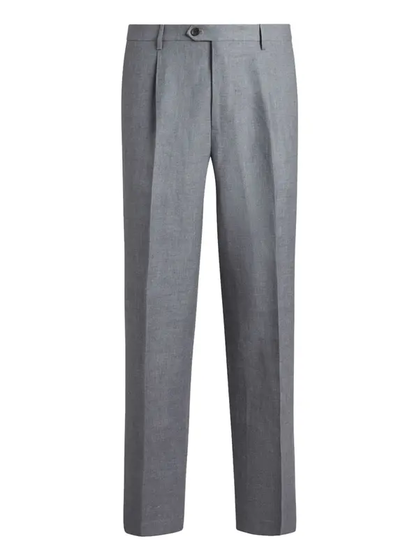 Etro Tailored Wool Trousers - Grey
