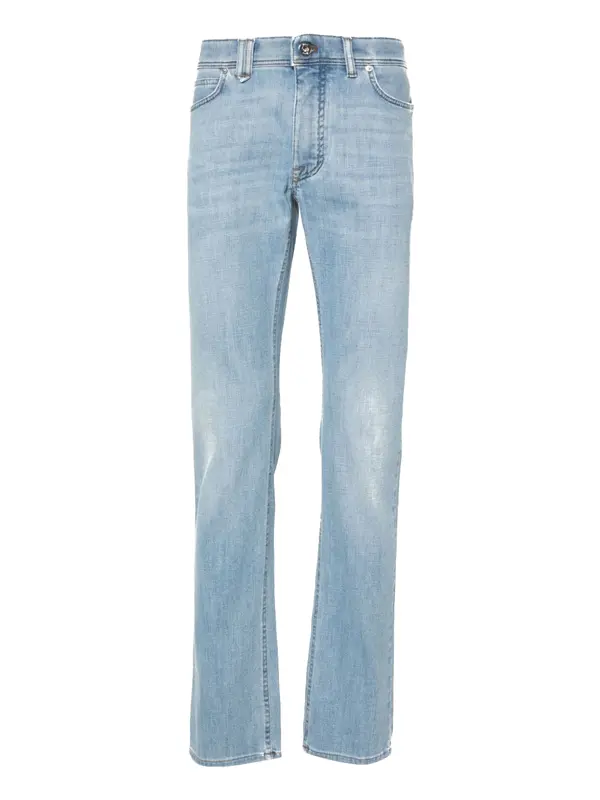 Brioni Meribel Mid-rise Slim-fit Jeans - Blue