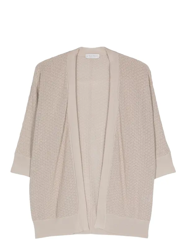LE TRICOT PERUGIA Cotton Tricot Cardigan - Neutrals