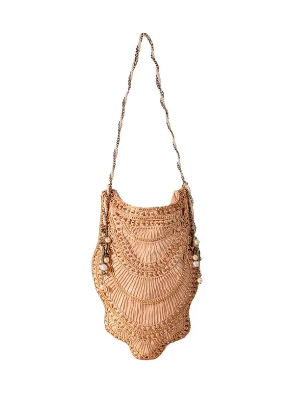 Nannacay Margie Beaded Shoulder Bag - Pink