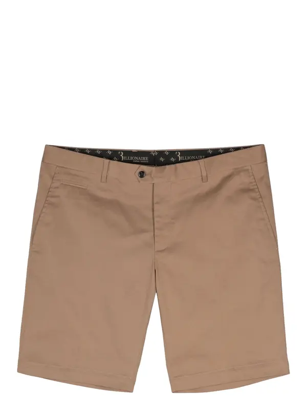 BILLIONAIRE Logo-embroidered Tailored Shorts - Brown