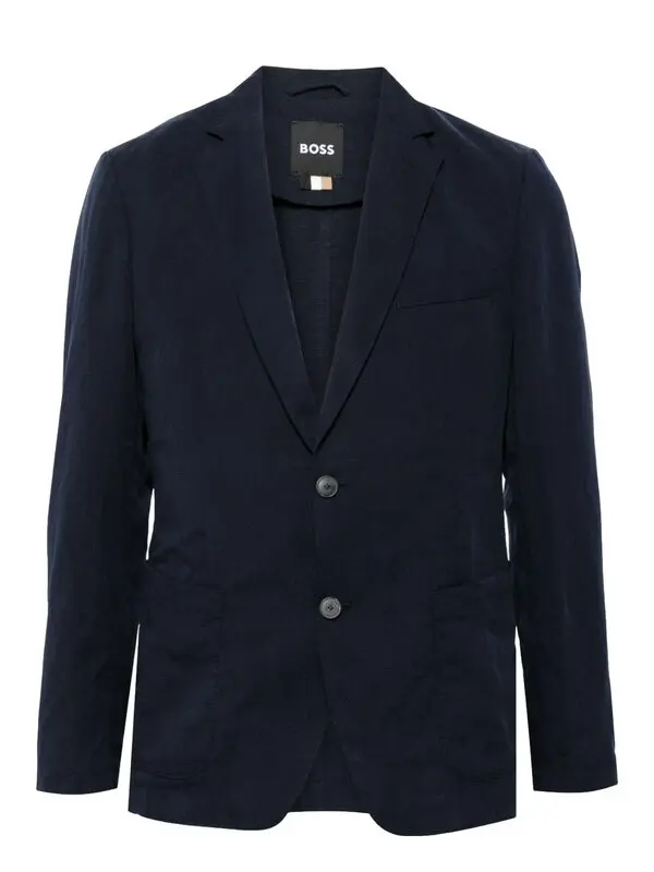 BOSS C-hanry Single-breasted Blazer - Blue