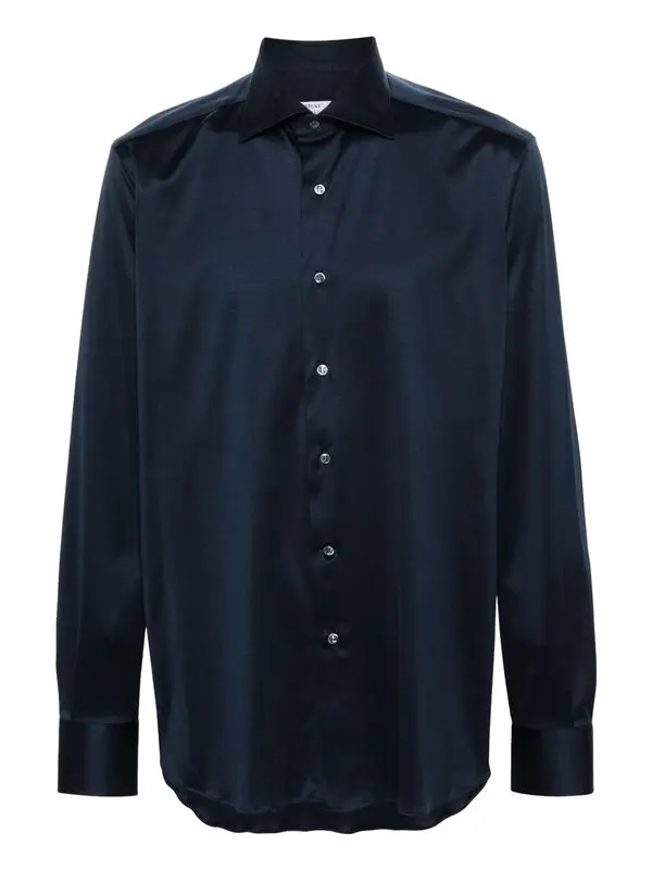 FRAY Cutaway-collar Shirt - Blue