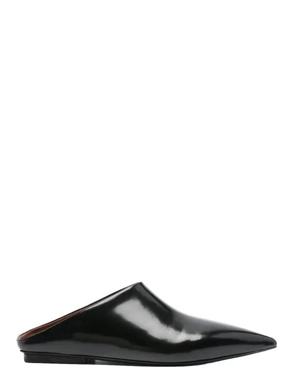 Marsèll Pointed-toe Leather Mules - Black