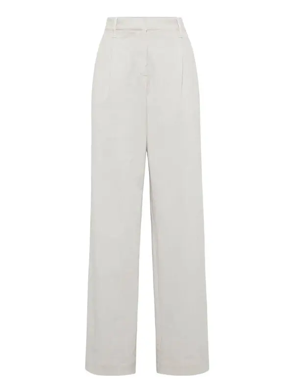 Brunello Cucinelli Mid-rise Trousers - Neutrals