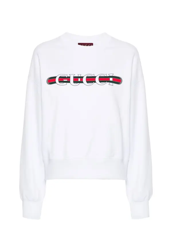 Gucci Web-print Sweatshirt - White