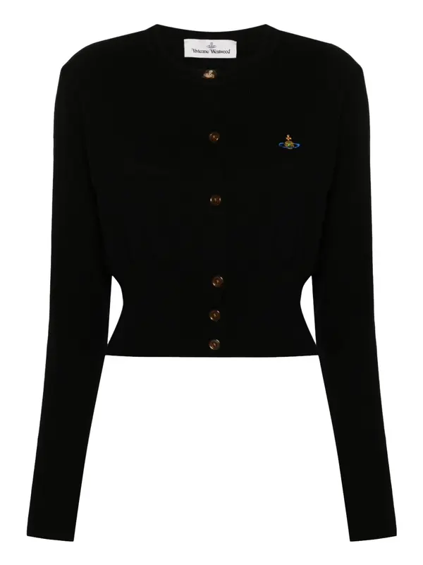 VIVIENNE WESTWOOD Bea Cropped Cardigan - Black