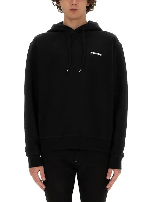 Dsquared2 Relaxed-fit Crewneck Sweatshirt - Black