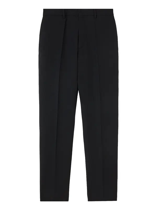 JIL SANDER Tapered Wool Trousers - Blue