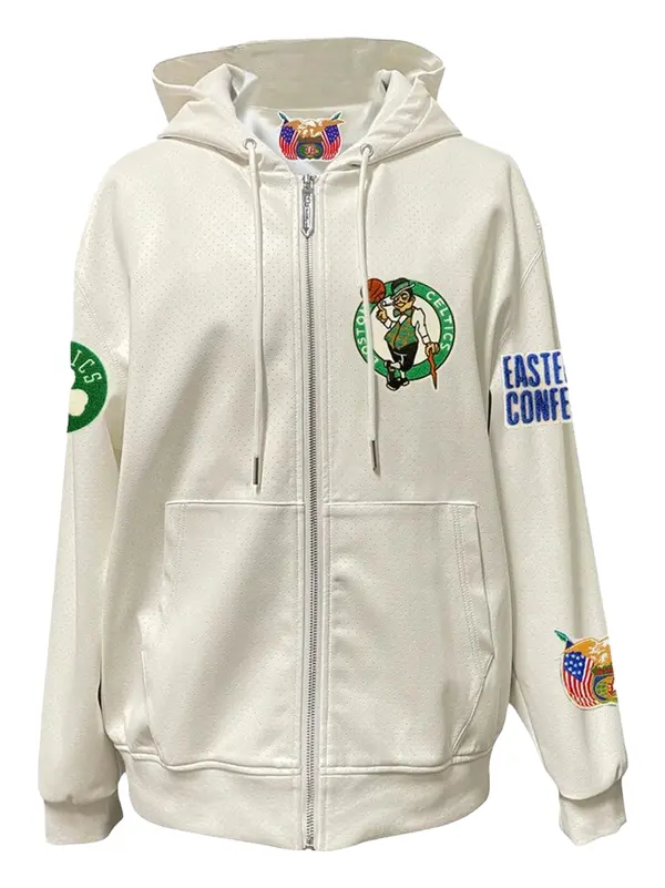 JEFF HAMILTON X Boston Celtics Hooded Jacket - White
